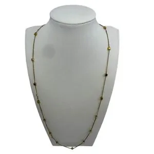 Crown Trifari | Jewelry | Crown Trifari Gold Tone Cube Bead Long ...